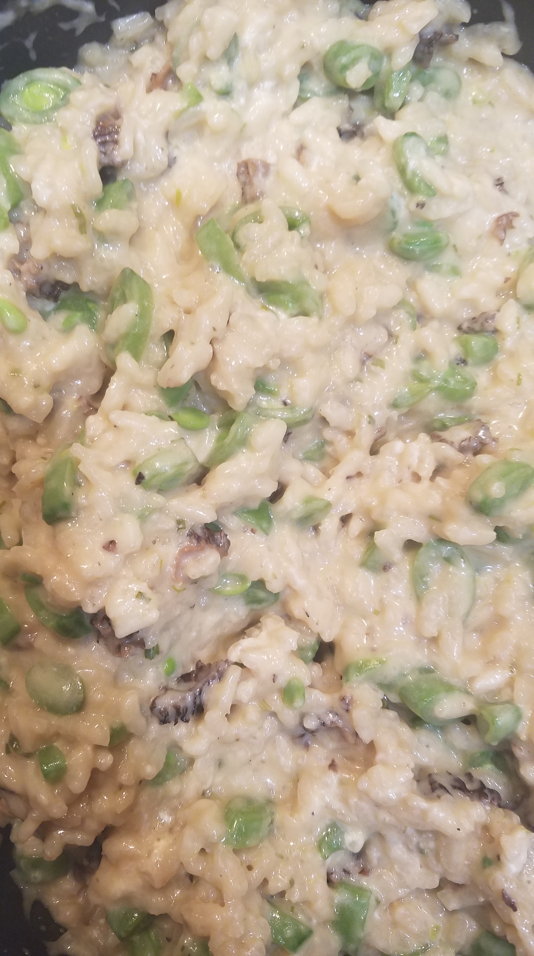 Recipe: Risotto with Mushrooms and Sugar Snap Peas – Claire Aucella