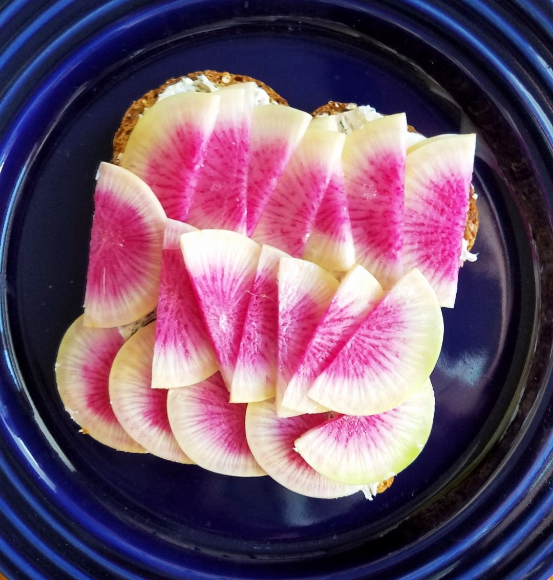 Recipe: Watermelon Radish Toast – Claire Aucella