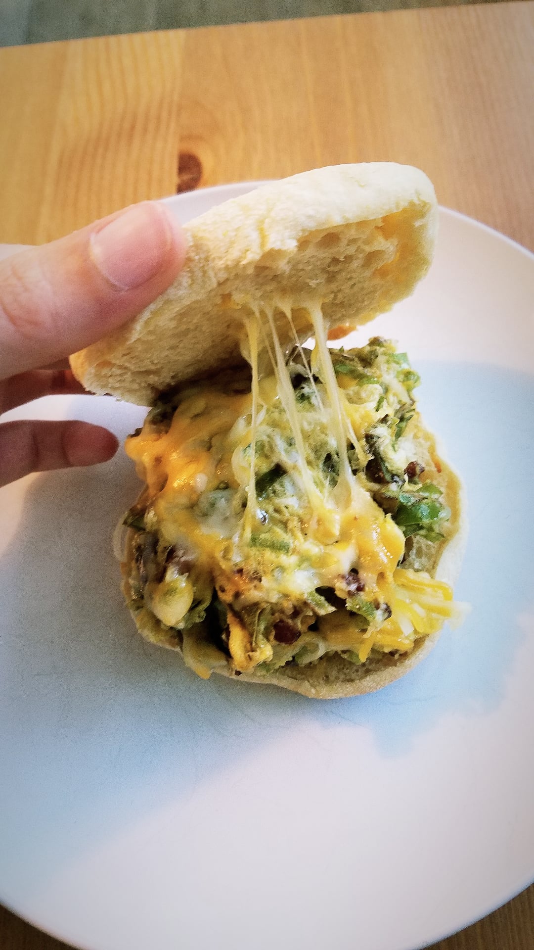 Recipe: Loaded Breakfast Sandwich with Bacon, Peppers, and Cheese ...