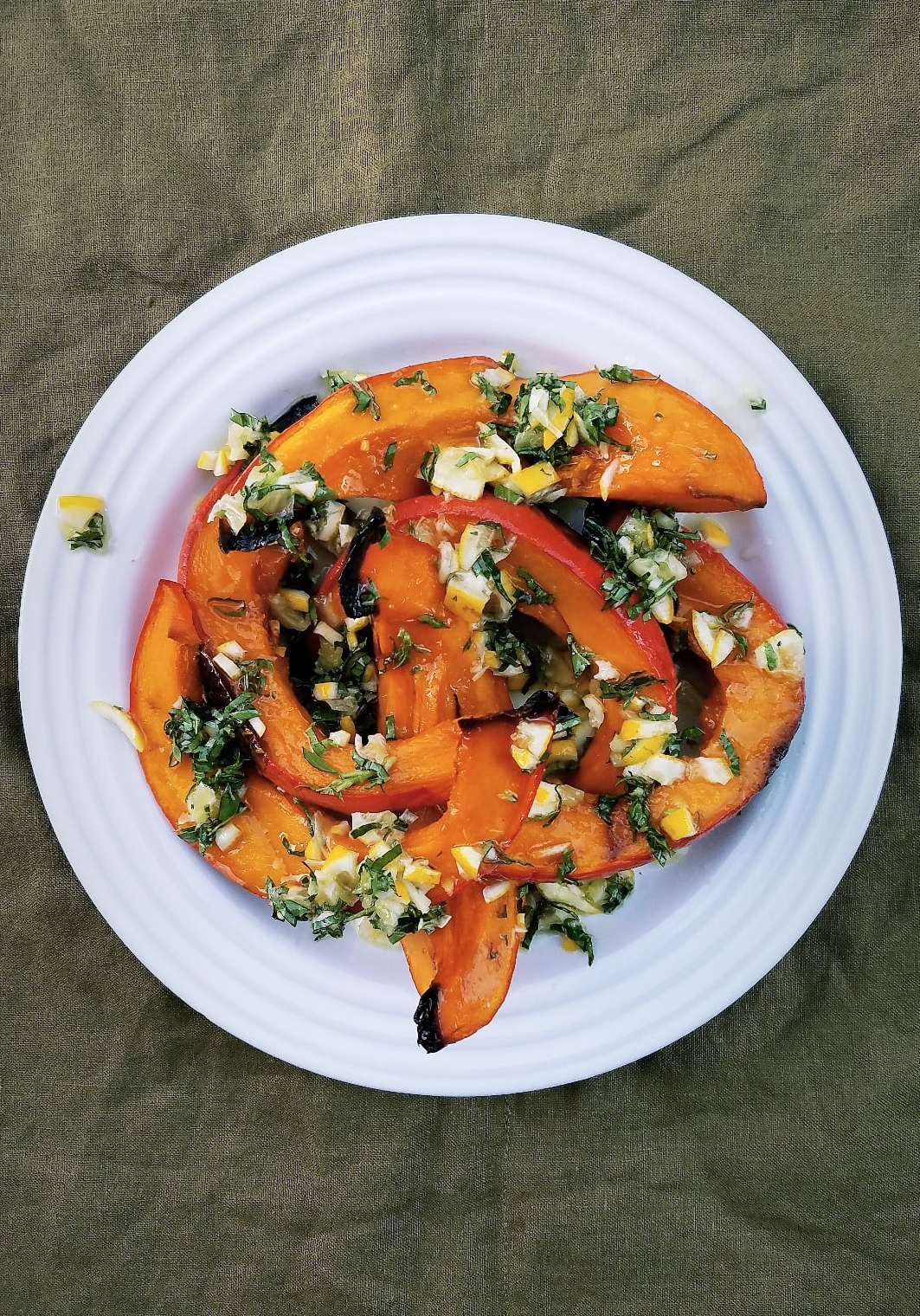 Recipe: Roasted Pumpkin with Preserved Lemon and Basil Dressing ...